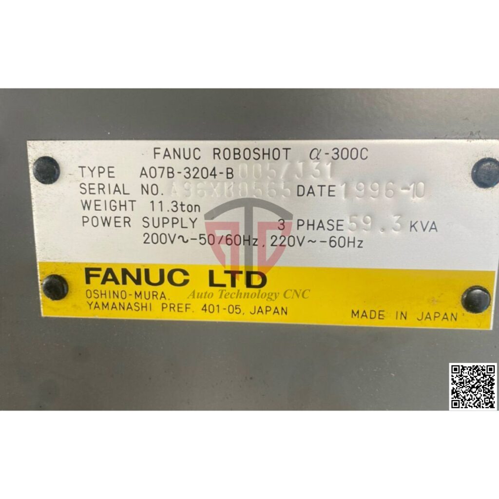 Máy ép nhựa Fanuc Roboshot 300C - ATC Machinery